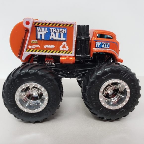 Toys | Hot Wheels Monster Truck Will Trash It All Dump Truck 4 X 4 ...
